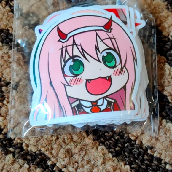 No Brand | Accessories | Zero Two 5 Pcs Sticker Set | Poshmark